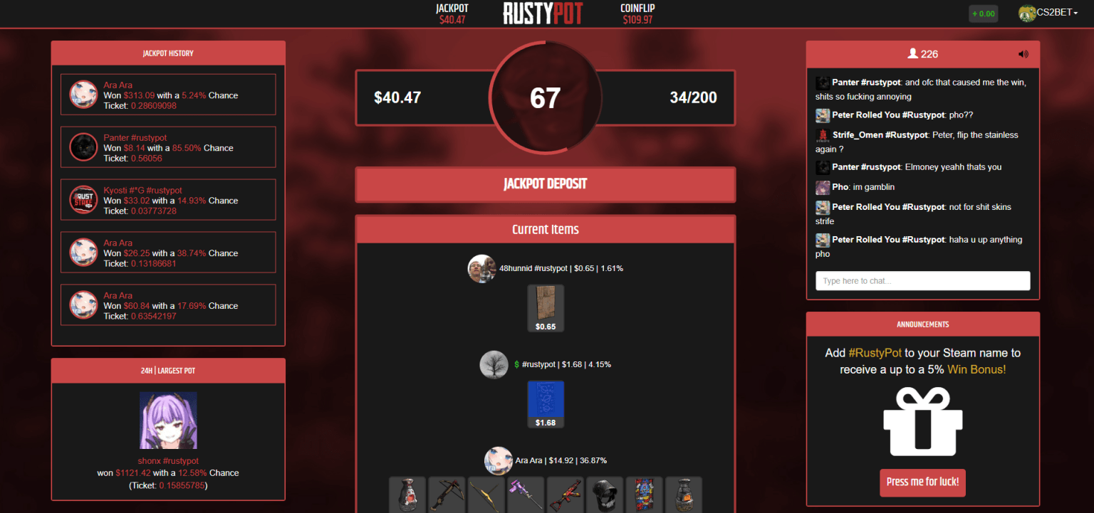 RustyPot Review 2025: Ultimate Guide to Rust Skin Gambling