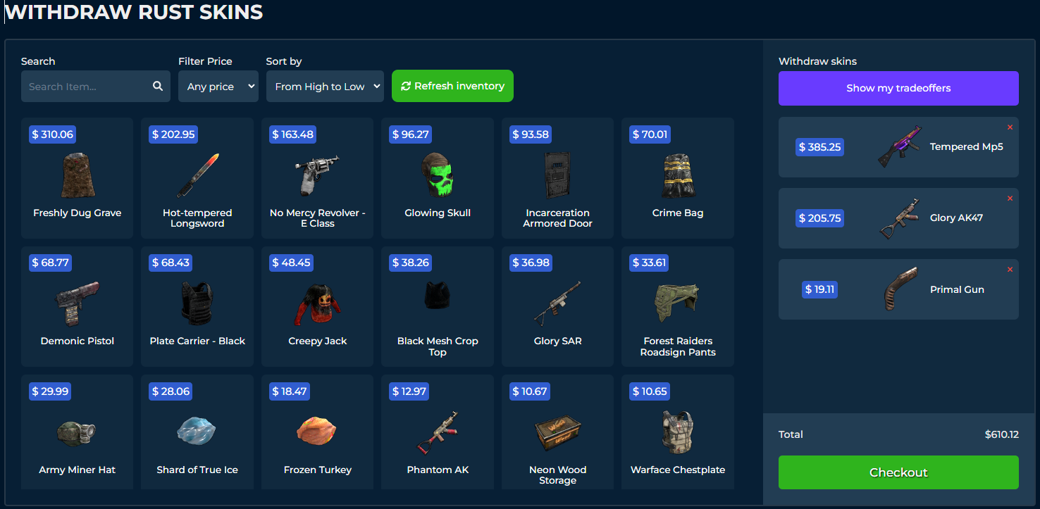 Explore RustReaper: Review of the Top1 Rust Gambling Site!